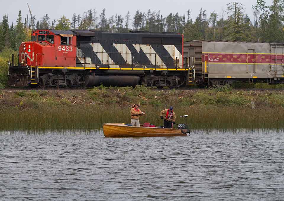 Train-in Fishing Lodges Northern Ontario