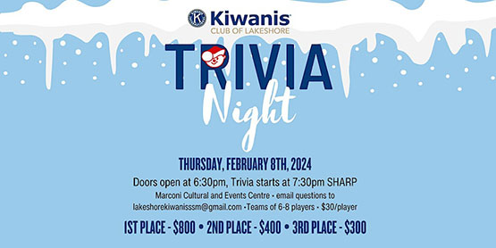 Kiwanis Club Bon Soo Trivia Night - Algoma Country